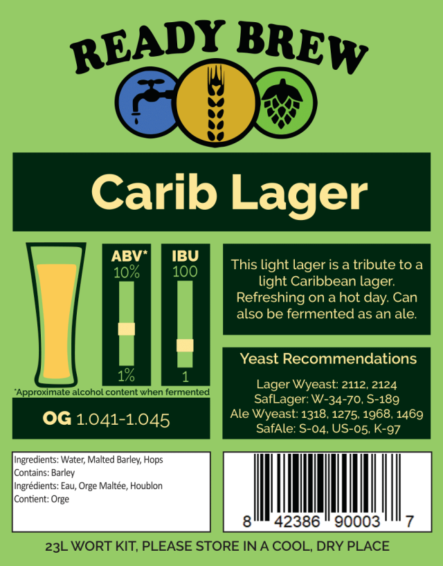 Carib Lager | Pale Caribbean Lager – Crofts Brewing